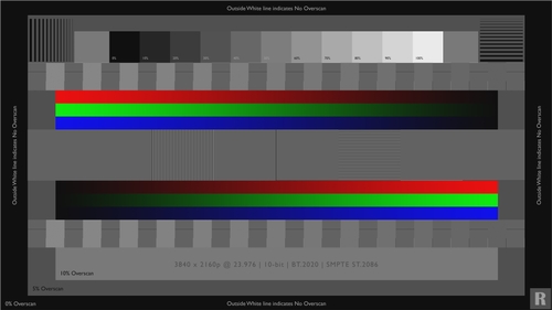 HDR10 UltraHD Test Patterns